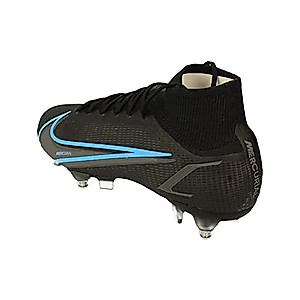 Nike Superfly 8 Elite SG-Pro AC Mens Football Boots CV0960 Soccer Cleats (UK 6.5 US 7.5 EU 40.5, Black Iron Grey 004)