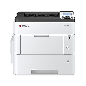 Kyocera ECOSYS PA6000x Monochrome Laser Printer, 62 ppm, 600 x 600 dpi and Up to Fine 1200 dpi, 600 Sheet Tray, 100 Sheet MPT, Duplex, 5 Line LCD w/Hard Key Panel, Gigabit Ethernet, USB, 512 MB