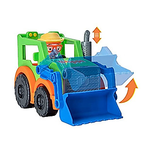Blippi Tractor - Fun Vehicle with Freewheeling Features Including 3-inch Farmer Figure - Educational Vehicles for Toddlers and Young Kids