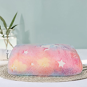 Unicorns Blanket for Girls Kids Toys Rainbow Luminous Blanket Soft Flannel Blanket Glow in The Dark Thanksgiving Halloween Christmas Birthday Gifts for Boy Toddler 50x60in