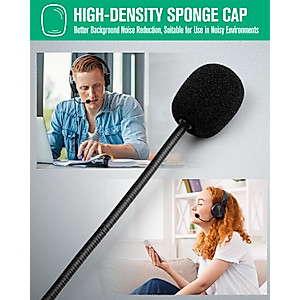 AKKE Hyperx Headset Mic Replacement Cloud Flight 3.5mm Jack Detachable Microphone Boom Noise Cancelling Compatible for Kingston HyperX Flight, Flight S,Gaming Headsets