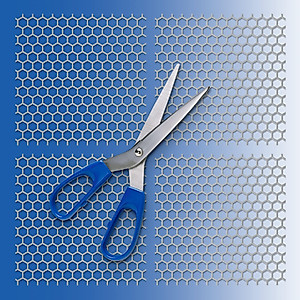 calimaero® 2 Pack Bird Stop Dryer Vent Grill Screen Guard Insert 8.8in x 8.8in Customizable 3inch to 8inch Stops Nesting in Bathroom Exhaust Vents