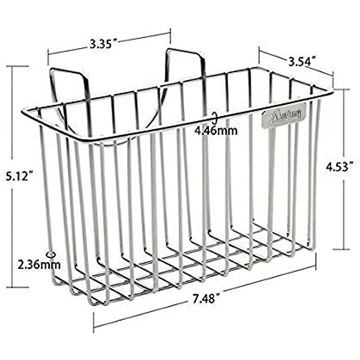 Kitchen Sponge Holder, Aiduy Sink Caddy Brush Dishwashing Liquid Drainer Rack - Stainless Steel