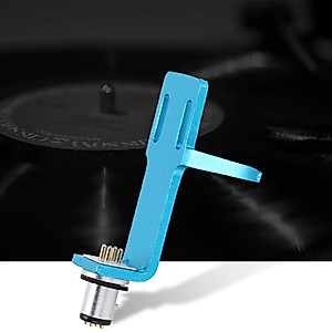 Socobeta Record Player Kit Turntable Phonograph Player Headshell High-end for Turntable Phonograph Player (Blue)