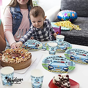 Police Birthday Party Supplies - (Serves 24) - Police Car Dinner Plates, Dessert Plates, Cups, Napkins. Swat decorations for Kids, Boys, Girls and More. Cops and Robbers Party Supply.