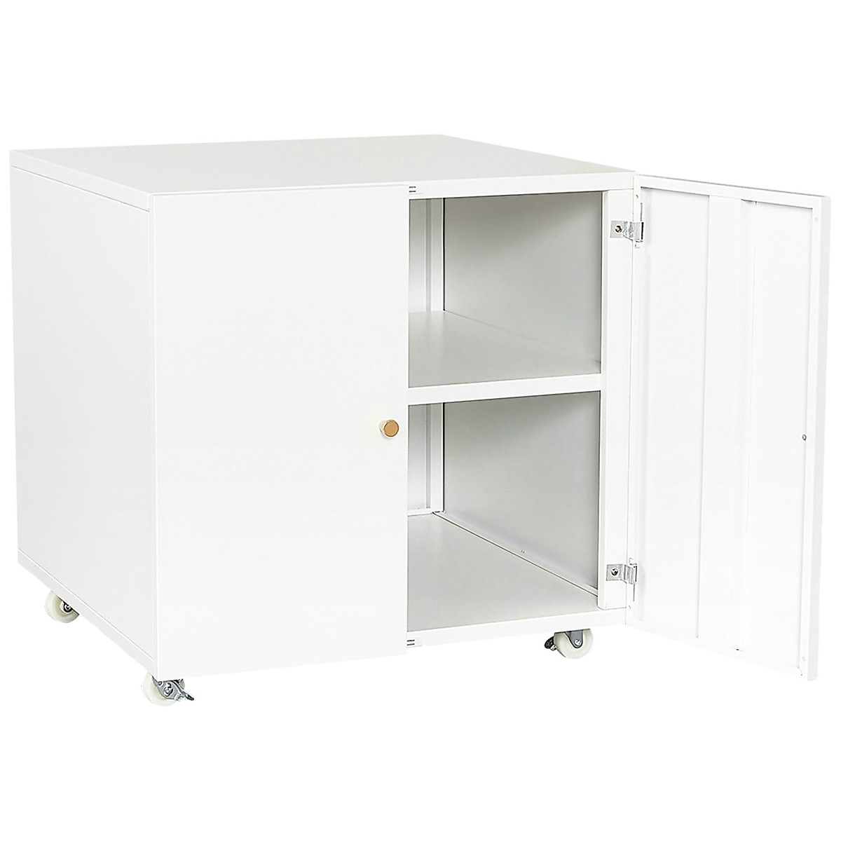 Ayoiow Living Room Shelf Cabinet Metal Cabinet White Style 1 Cabinet for Living Room