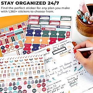 Clever Fox Planner Stickers – Monthly, Weekly & Daily Planner Stickers 14 Sheets Set of 1360+ Unique Stickers by Clever Fox (Value Pack)