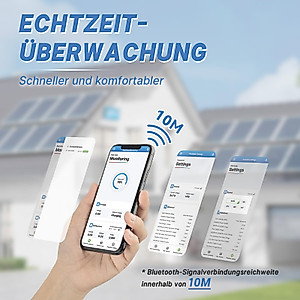 Redodo 40 Amp MPPT 12V/24V DC Input Solar Charge Controller with Built-in Bluetooth Module, Parameter Adjustable LCD Display LED Indicators