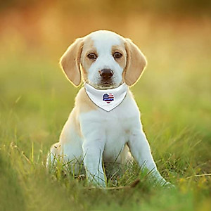 HACRAHO Dog Bandana with Adjustable Buckle, 2 PCS Pet Dog Sublimation Double-Sided Blank Dog Bandanas with D-Ring Adjustable Quick Release Buckle Dog Bandana for Small Dogs Cats, S