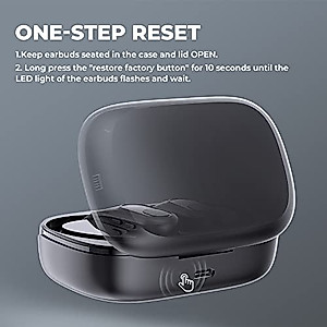 TELNP Wireless Earbuds Bluetooth Headphones 58Hrs Playtime Wireless Ear Buds with Earhooks Over Ear Earphones LED Display Charging Case Headphones for Sport Running Workout