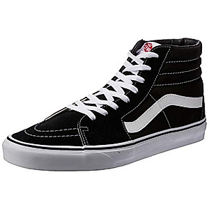 Vans Sk8-hi¿ Core Classics, Black/Black/White Canvas, 8.5