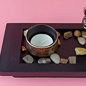 YYW Tabletop Buddha Zen Garden Incense Holder Ornament Incense Burner Sticks Incense Holder for Decor Meditation Relax (Elephant)