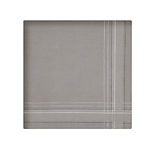 Zenssia Men's Soft Cotton Handkerchiefs Assorted Color with Stripe 6 Piece Gift Set Pattern 2