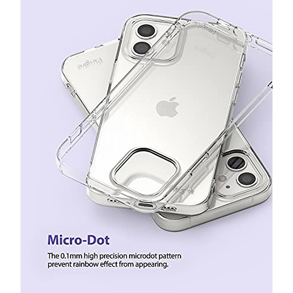 Ringke Air Shoulder Strap Compatible with iPhone 12 Case, Crossbody Neck Lanyard with Clear TPU Silicone Phone Cover for 6.1-inch (2020) - Clear