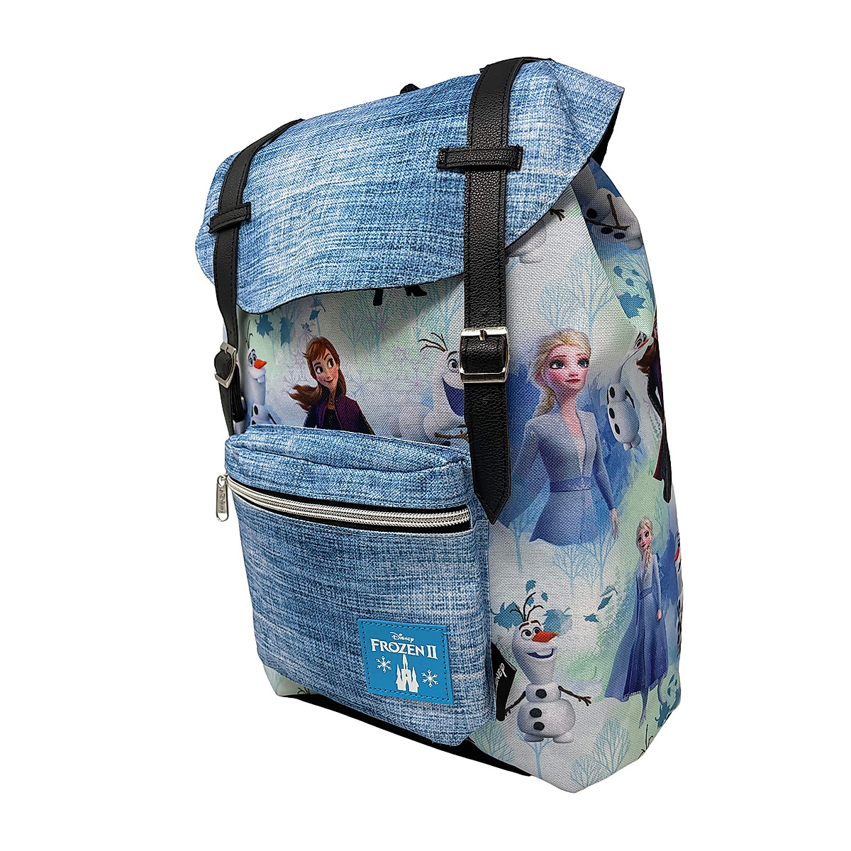 Limited KBNL Frozen 2 Allover Pattern Preppy Vintage Style 16" School Backpack