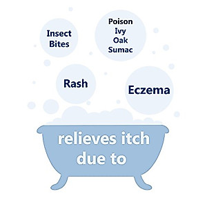 Aveeno Soothing Bath Treatment with 100% Natural Colloidal Oatmeal for Treatment & Relief of Dry, Itchy, Irritated Skin Due to Poison Ivy, Eczema, Sunburn, Rash, Insect Bites & Hives, 8 ct.