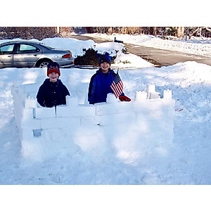 Flexible Flyer Snow Fort Building Block, Sand Castle Mold, Beach Toy Brick Form, 1 mold (605)