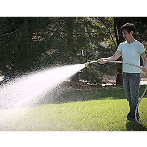 The Relaxed Gardener Watering Wand - 15" Garden Hose Nozzle Sprayer 8 Adjustable Spray Patterns and Thumb Control Shut Off Valve