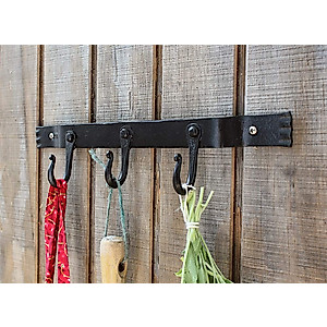Minuteman International, 3-Hook Wall Bracket, Black