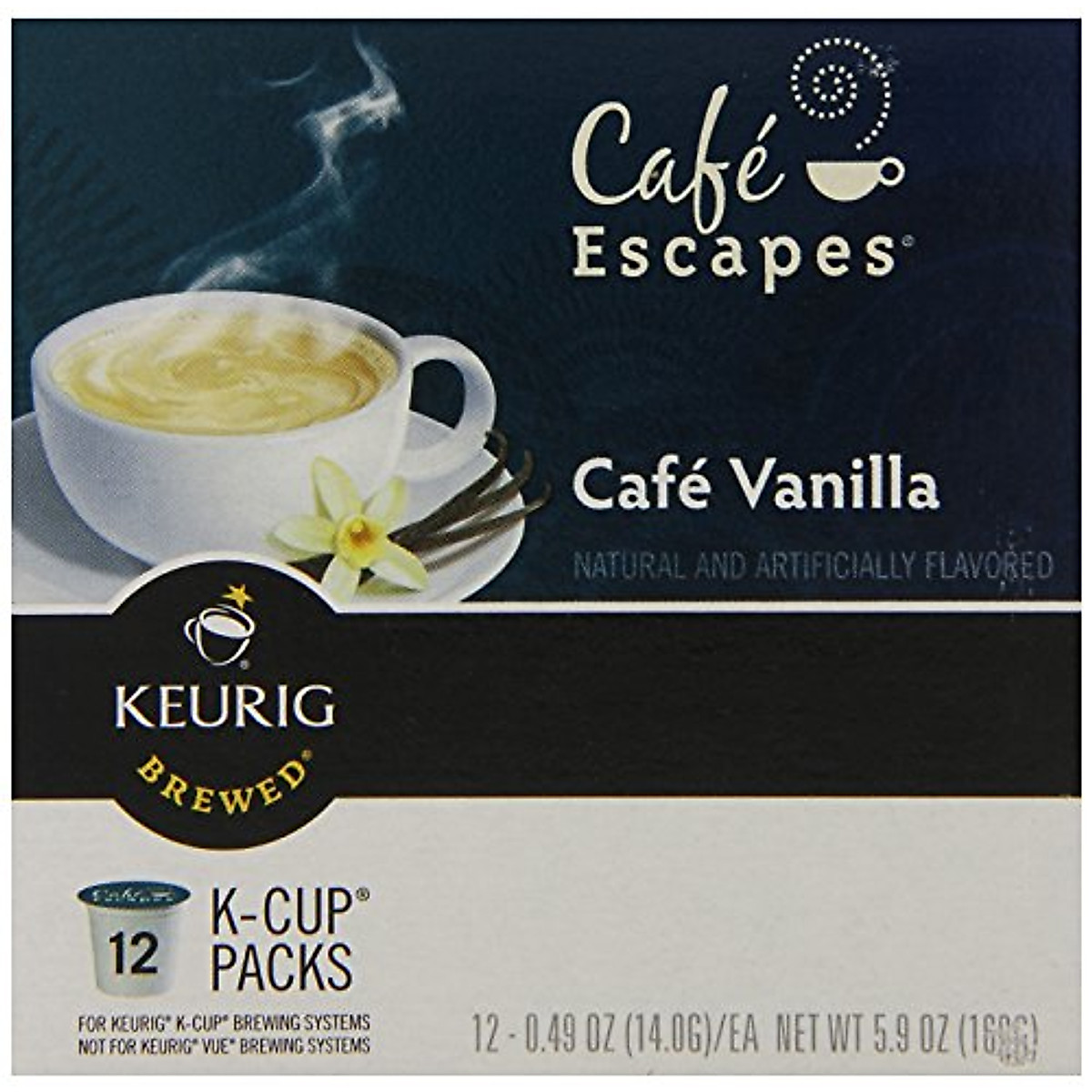 Cafe Escapes Cafe Vanilla K-Cups 1 Box (12 K-Cups)
