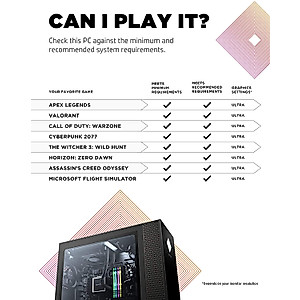 HP OMEN 30L Gaming Desktop, AMD Ryzen 7 5800X Processor, NVIDIA GeForce RTX 3080, Liquid Cooling, Customizing RGB Lighting, 8 USB Ports, HDMI, Windows 11 Home, Black (32GB RAM | 1TB SSD)