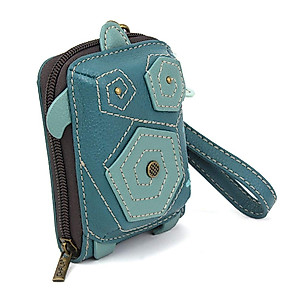 Chala Handbags Cute-C Turtle Credit Card Holder/Wallet WristletF