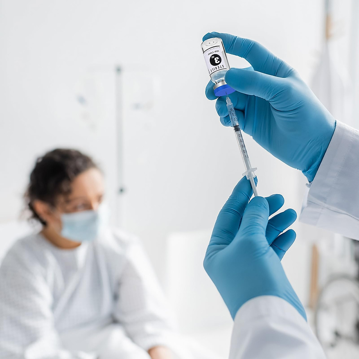 Threlaco 20 Pcs 3ml Sealed Sterile Empty Vials with Self Healing Injection Port Glass Penicillin Bottle with 20 Label Stickers