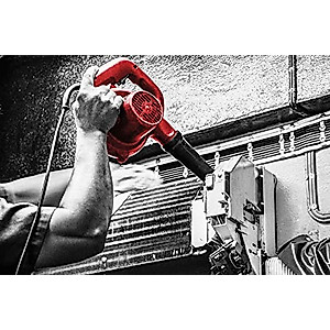 PROMAKER Corded Electric Leaf Blower, Small handheld Blower/Vacuum for home with a variable speed (7 levels of speed) 2 in 1, Air Duster with a dust bag for Computer/Leaf/Dusting 400W 120V PRO-SP400.