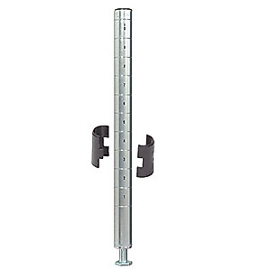 Tarrison 4-Shelf Adjustable, Heavy Duty Storage Shelving Unit, Stainless Steel Wire Rack, Chrome Finish, Silver (24L x 36W x 74H)