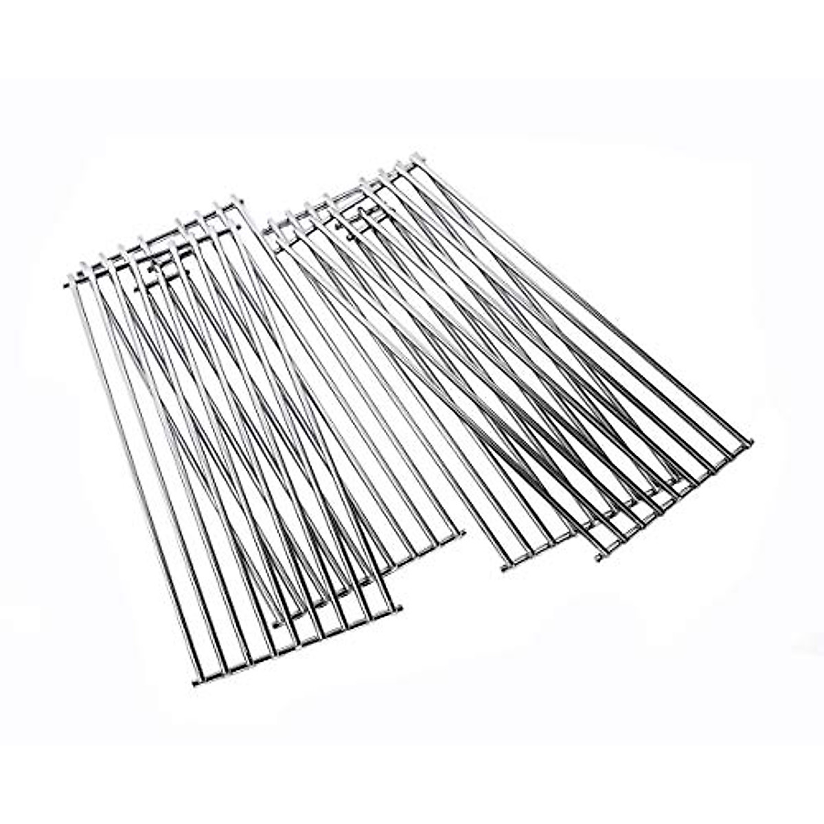 LS'BABQ Replace Parts 4-Pack Stainless Steel BBQ Grill Grates for Bull Most Models 19.25" x 7.5" OEM 16517，Steer Premium 69008,69009, Lonestar Select 87048,87049, 7 Burner Premium 18248,18249