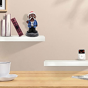 Military Garden Gnomes, Say What Again! Funny War Gnome, Funny Army Gnomes, Resin Soldier Statue, Black Man Gnome, Dwarf Gangster Statue, Novelty Statue for Indoor Outdoor Lawn Yard Decorations