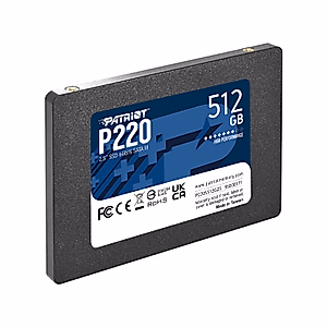 Patriot P220 512GB Internal SSD - SATA 3 2.5" - Solid State Drive - P220S512G25