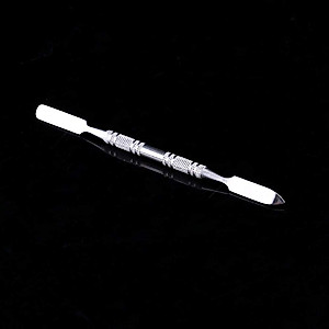 Rotekt Small Stainless Steel Makeup Palette Rectangle Shape Mixing Plate Tools With Spatula