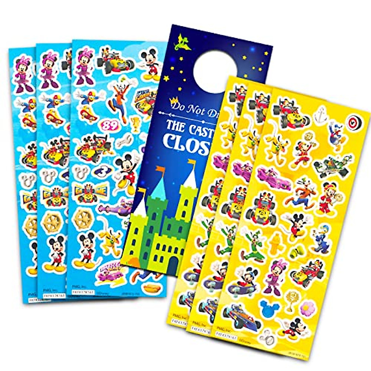 Disney Bundle Disney Mickey Mouse Backpack and Lunch Box Set - 6 Pc School Supplies Bundle with 16'' Backpack, Insulated Box, Canteen, Stickers, More (Disney Gifts)