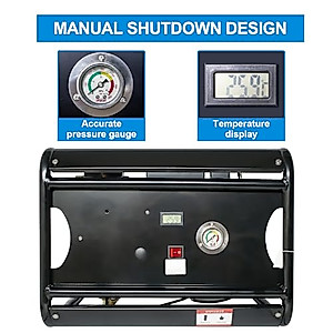 TUXING 4500Psi Pcp Compressor,Double Cylinder Scuba Air Compressor,Manually Stop Version,High Pressure Air Pump for Air Rifle Gun 6.8L Scuba Tank,Paintball Gun 30Mpa 110V(TXED011)