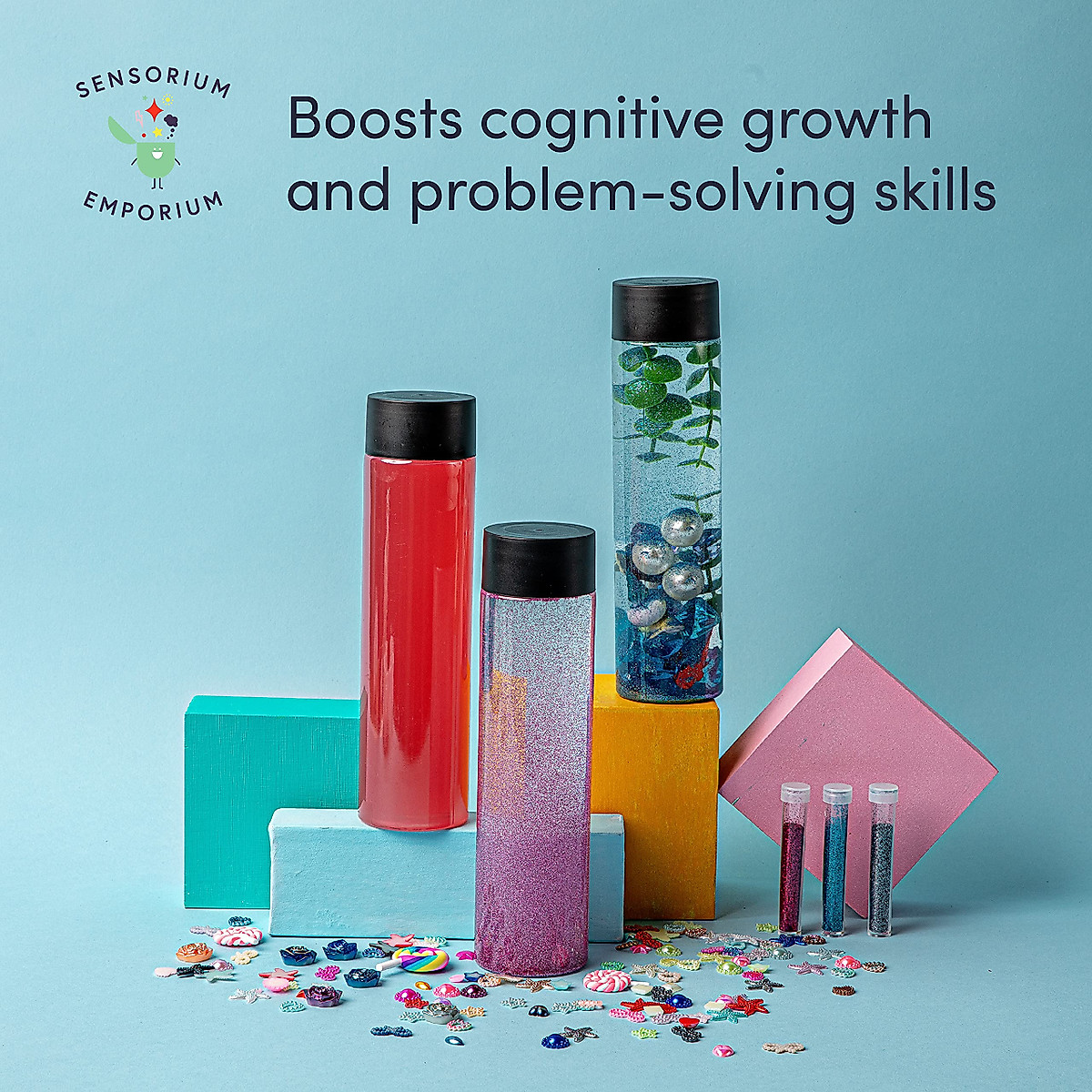 Sensory Bottles by Sensorium Emporium, Sensory Bottle, Sensory Fidget Tubes, Calm Down Bottle, Glitter Jar Calming, Sensory Bottles Supplies, Glitter Bottle Sensory