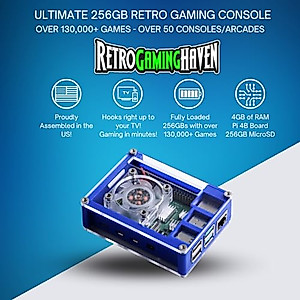 Retropie Emulation Console 130,000+ Games Raspberry Pi 4B Fully Loaded Retro Game Console - 60+ Consoles