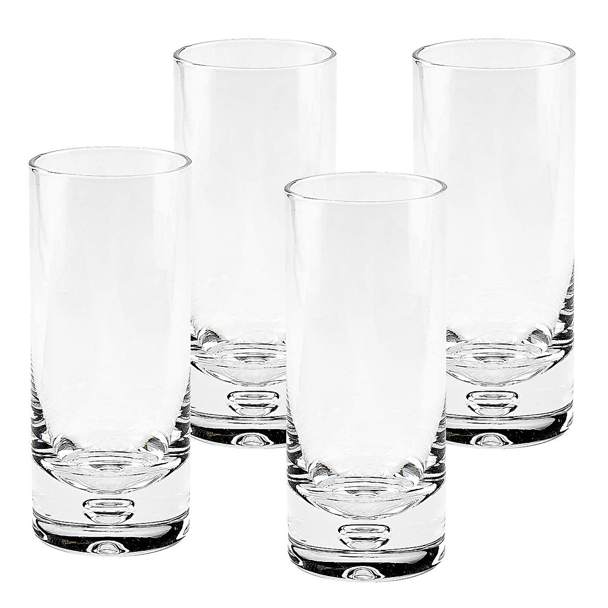 Badash Galaxy Crystal Highball Glasses - 4-Piece Set 13-Ounce Mouth-Blown Tall Cocktail Glasses & Mixed Drinks Glass Tumbler - Fine Lead-Free Crystal Glassware