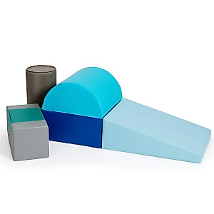 Costzon 6-Piece Kids Crawl and Climb Foam Play Set, Colorful Baby’s Foam Blocks to Crawling, Climbing, Walking, Children’s Educational Software Composite Toy for Toddlers, Preschoolers (Contemporary)