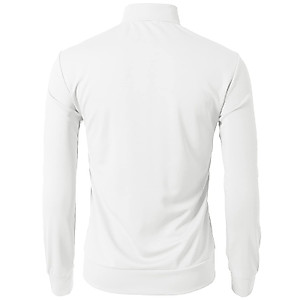 H2H Men's Essentials Warm-Up tripes Track Top IVORY US 3XL/Asia 4XL (CMOJA0103)