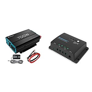 Renogy 700W Pure Sine Wave Inverter + Renogy Wanderer Li 30A Solar Charge Controller