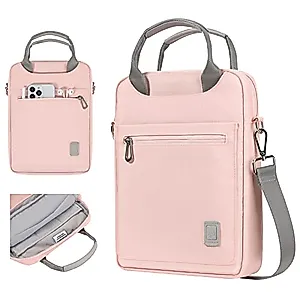 Dadanism 9-11" Tablet Sleeve Carrying Bag with Shoulder Strap for iPad 10th Gen 10.9, iPad 9/8/7th Gen 10.2, iPad Air 11", iPad Pro 11 M4 M2 2024, iPad Air5/4 10.9, Galaxy Tab A9+ Plus 11"/S9 FE, Pink