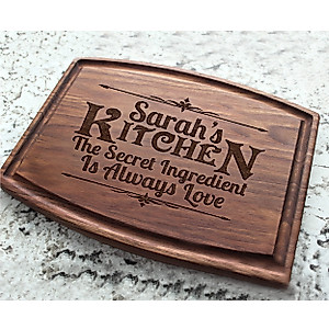 Personalized Cutting Board Housewarming Gift Mr and Mrs Custom Cutting Board Wood Engraved