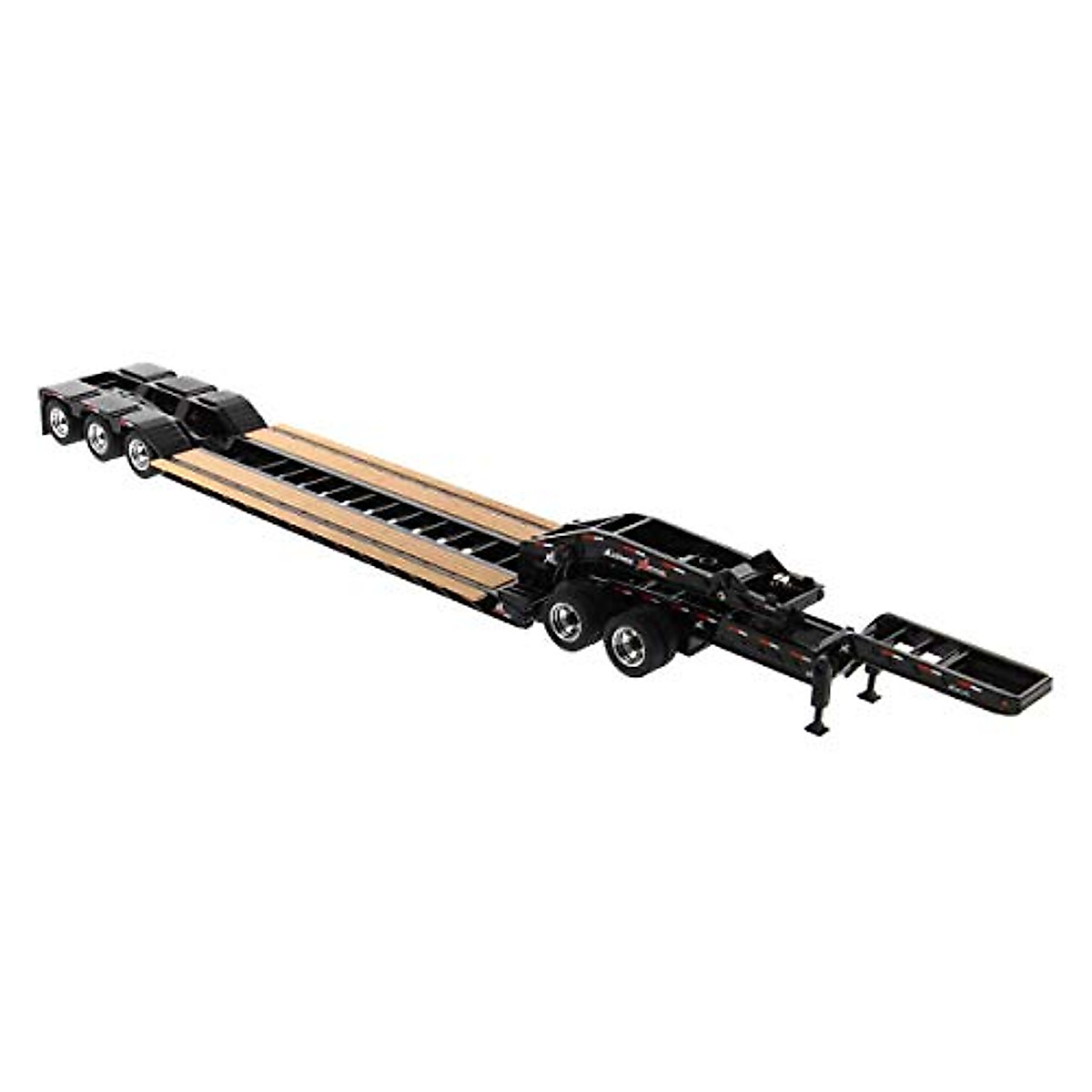 Diecast Masters XL 120 Low-Profile HDG Outrigger Style Trailer with Jeep and 2 Boosters Transport Series 1/50 Diecast Model 91033 for unisex-adult