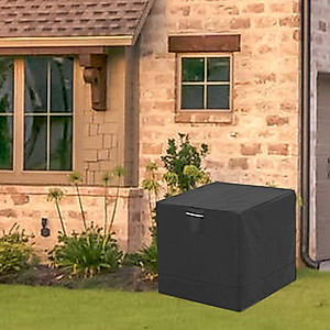 Air Conditioner Cover for Outside Units, Waterproof Heavy Duty Outdoor Square Air Condition Covers Durable AC Cover Fits up to 24 x 24 x 30 inches