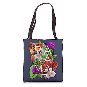 Flowers of Panama Word Art - Panamanian Pride Tote Bag