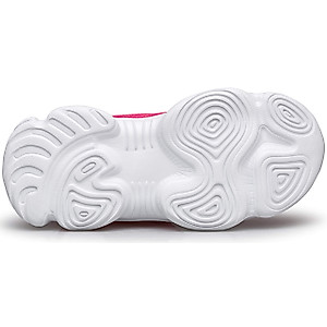 MURDESOT Kids Shoes Toddler Boys Girls Athletic Running Sports Strap Sneakers for Toddler/Little Kid/Big Kid Size 2 Pink