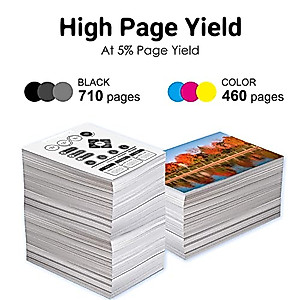 63 Ink Cartridges for HP 63XL 63 XL Topink 63 Ink Cartridge Combo Pack Compatible with Officejet 3830 4650 4652 4655 5200 5255 Envy 4520 4512 Deskjet 1112 2130 2132 3630 3632 Printers