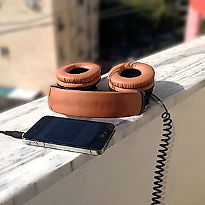 weishan ATH-M50x Cable Coiled Aux Cord Replacement for Audio Technica M40x M70x Wired Headphones, 2.5mm to 3.5mm(1/8") Extension Wire with 6.35mm(1/4") Adapter, 14ft