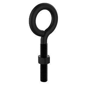 National Hardware N820-105 Eye Bolt, 3/8" × 4", Storm Shine Finish